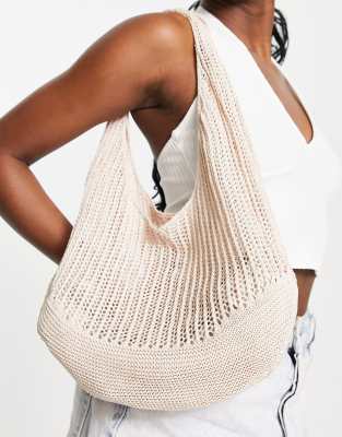 Madein. knitted shopper bag in white | ASOS