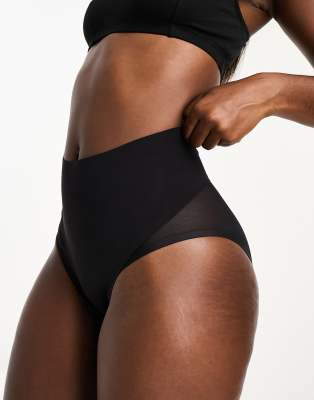 Magic Bodyfashion medium control sheer brief in black | ASOS