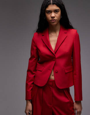 Mango - Blazer d'ensemble - Rouge | ASOS