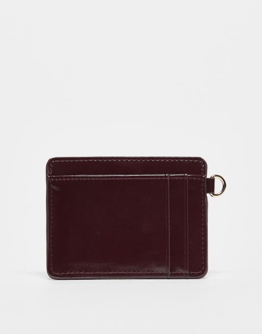 Mango card holder in cherry red | ASOS