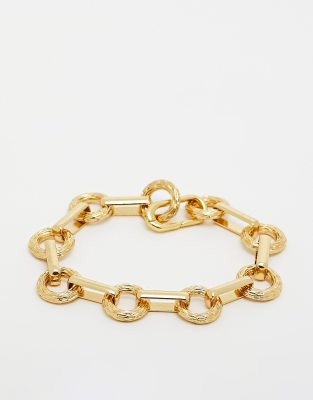 Mango chain bracelet in gold | ASOS