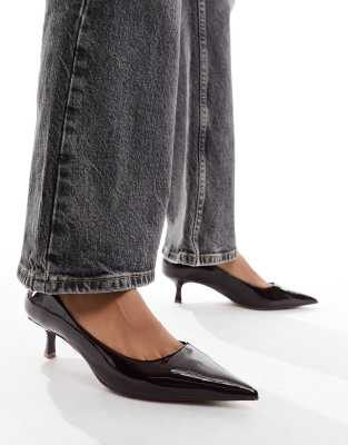 Mango - Chaussures vernies à petit talon - Rouge foncé | ASOS