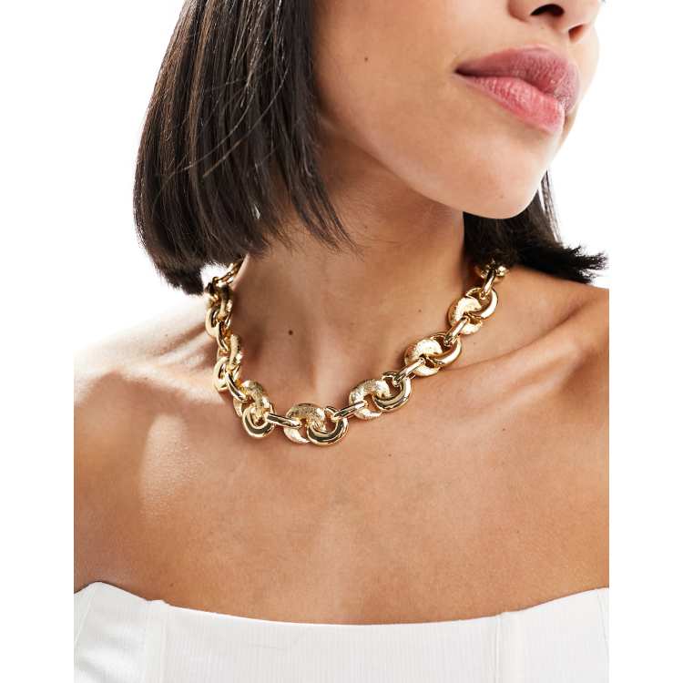 Mango chunky chain link necklace in gold Classic 5-Star Classic