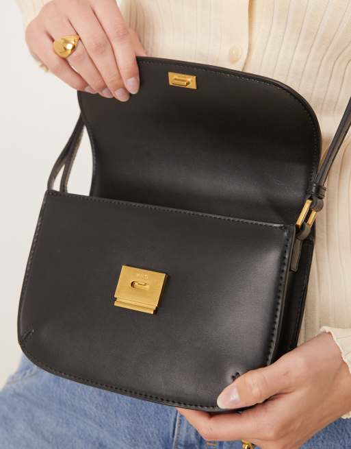 Mango classic cross-body bag in black | ASOS