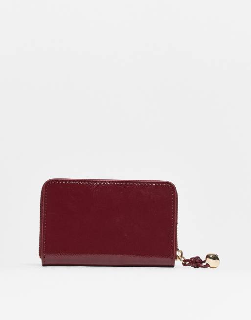 Mango classic purse in cherry red | ASOS
