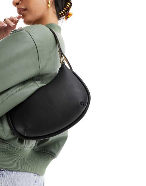 Mango classic shoulder bag in black | ASOS