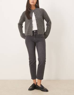 Mango - Claudia - Jean skinny en coton pur - Gris | ASOS