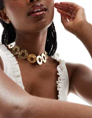 Mango - Collier à maillons ronds - Doré | ASOS