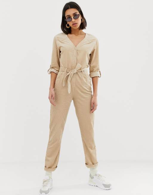 Mango - Combinaison en velours côtelé - Beige | ASOS Mango - Combinaison en velours côtelé - Beige | ASOS