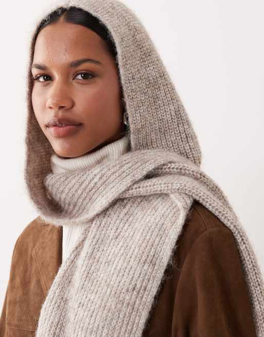 Mango knit snood in oat | ASOS