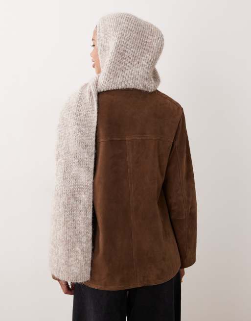Mango knit snood in oat | ASOS