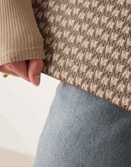 Mango laptop case in monogram | ASOS
