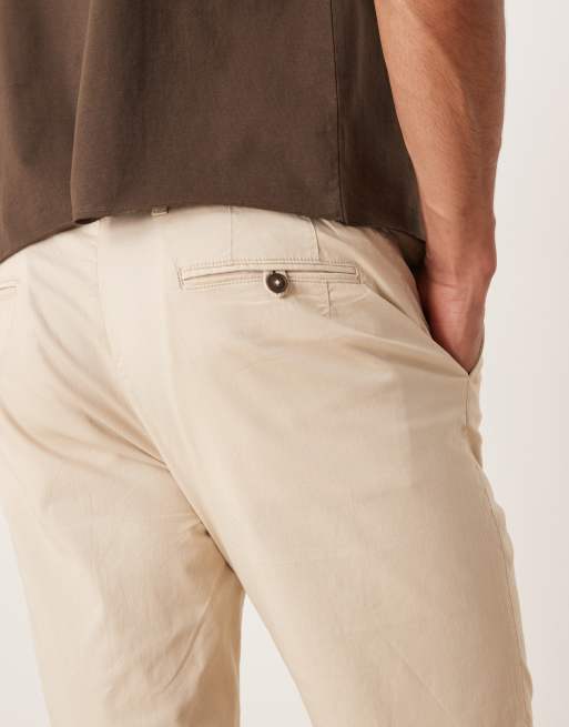 Mango linen mix chino shorts in light beige | ASOS