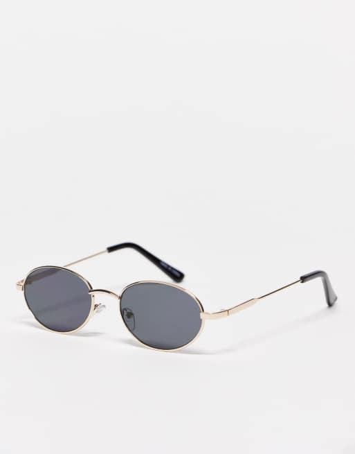 Mango Round Lense Sunglasses In Silver Asos