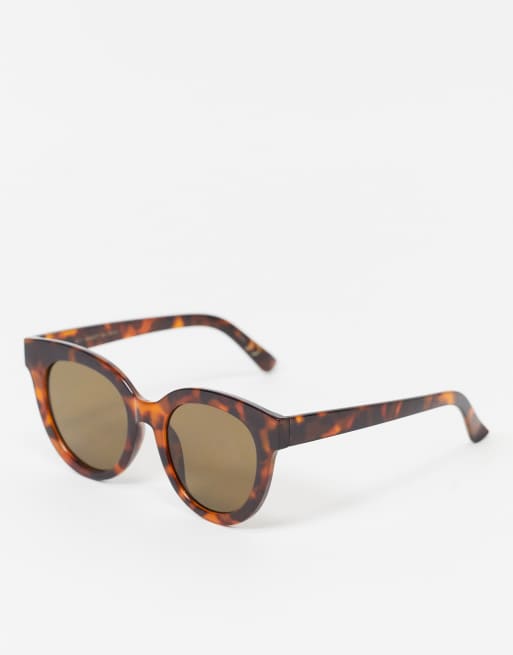 Mango round sunglasses in brown | ASOS