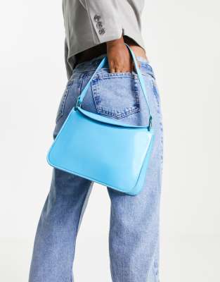 Mango - Sac porté épaule - Bleu | ASOS