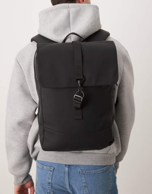 Mango sleek backpack with compact design in black | ASOS