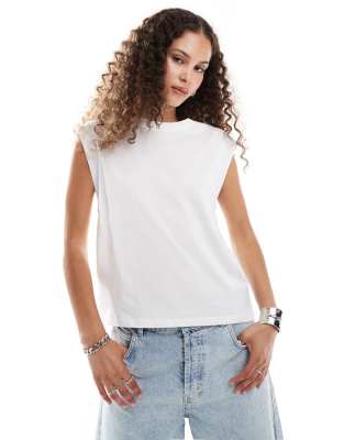 Mango sleeveless tank top in white | ASOS
