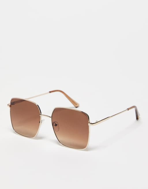 Mango Sunglasses With Brown Tinted Lense Asos