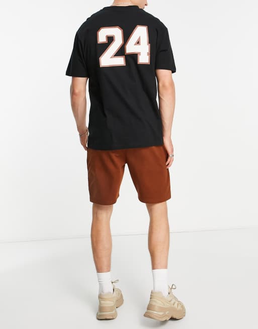 Marbek logo jersey shorts in brown | ASOS