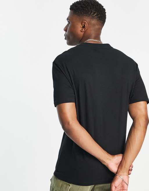 Marbek logo rose print t-shirt in black | ASOS