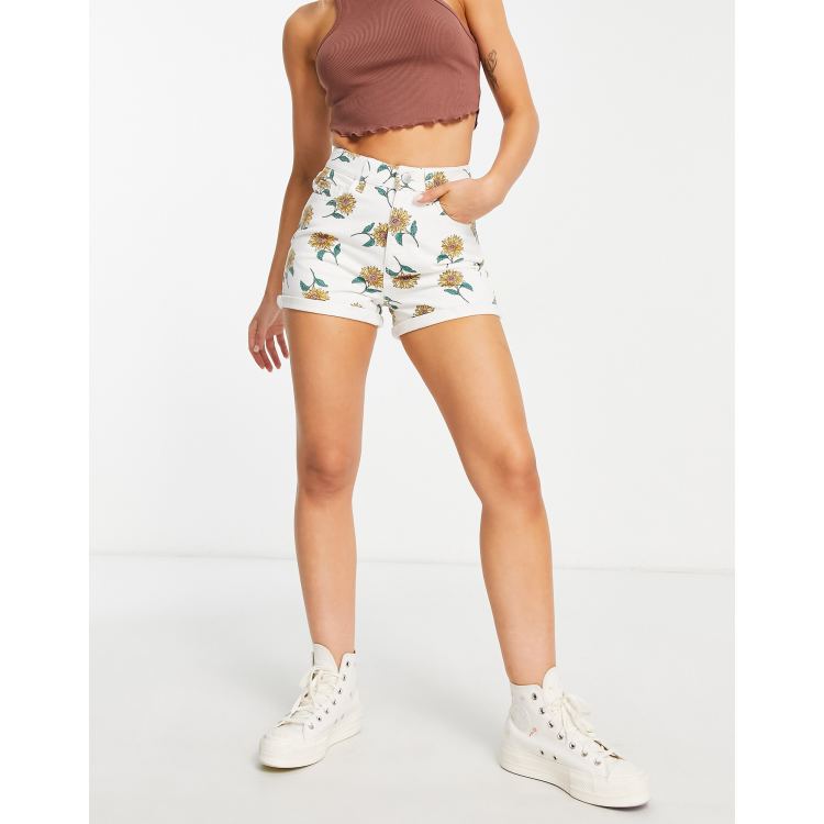 Sunflower Print Shorts