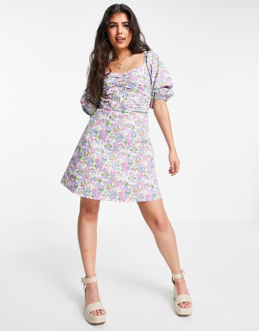 Miss Selfridge Popeline Minikleid Mit Rüschen Und Cluster