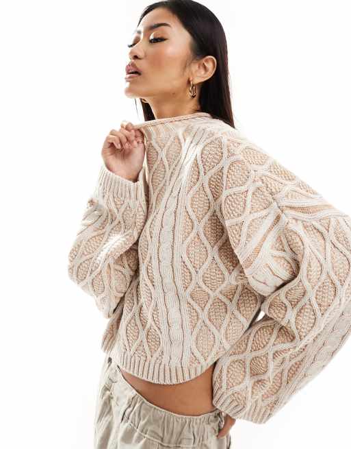 Miss Selfridge - Pull ample en maille torsadée | ASOS