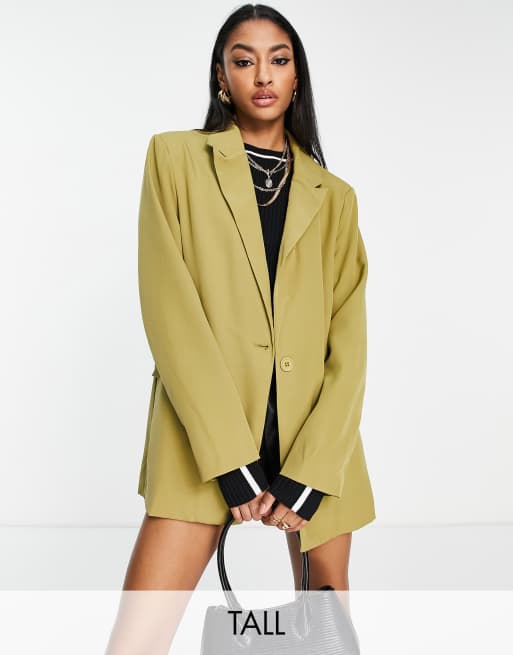 Missguided Tall - Blazer dad - Kaki | ASOS
