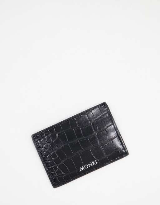 Monki Cia croc card case in black | ASOS