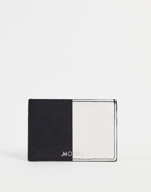 Monki colour-block card case in black and white | ASOS