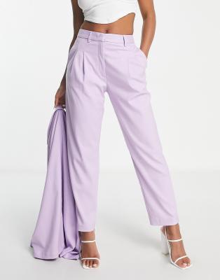 Monki mix and match tailored pants in lilac - part of a set | ASOS