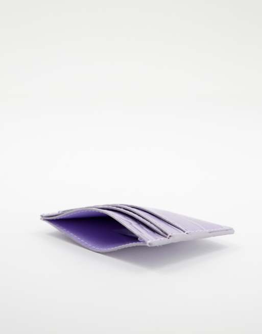 Monki PU croc card case in lilac - LILAC | ASOS