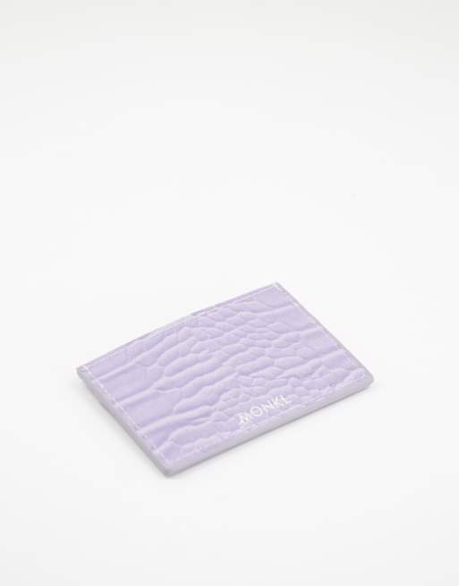 Monki PU croc card case in lilac - LILAC | ASOS