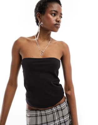 Monki - Strapless top in zwart | ASOS