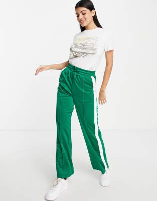 Monki tracksuit pants in green - part of a set | ASOS