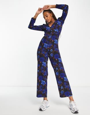 Mono largo con estampado de rosas marrones y azules de Monki | ASOS