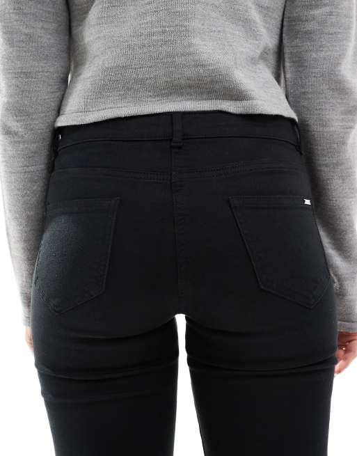 Morgan low waist skinny jean in black | ASOS