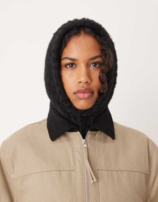 My Accessories fluffy loose fit balaclava in black | ASOS