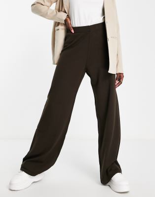 NA-KD - Pantalon d'ensemble décontracté en maille - Marron | ASOS