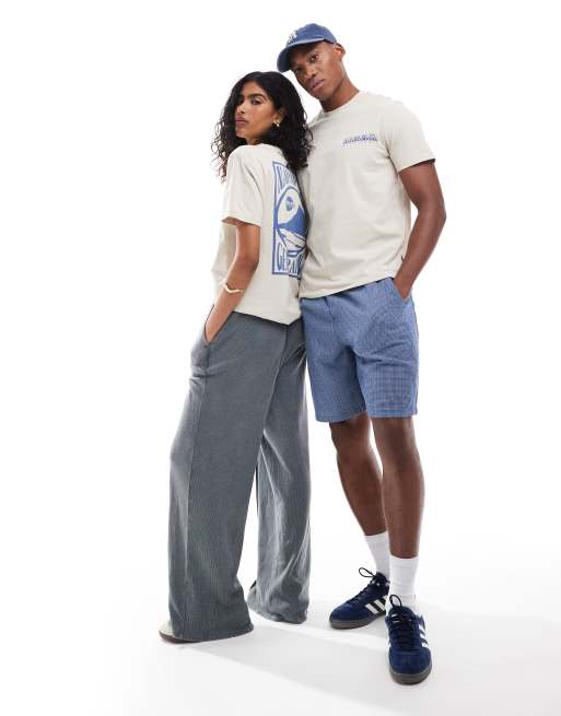 Napapijri Mele landscape backprint t-shirt in beige | ASOS