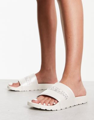 Napapijri Park sliders in white | ASOS