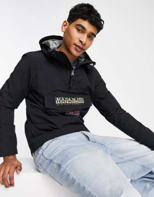 Napapijri - Rainforest Sum 3 - Veste à capuche imperméable à enfiler - Noir | ASOS