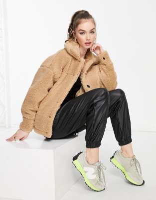 Native Youth cord shacket in brown | ASOS