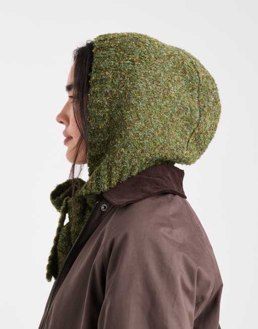 Native Youth knit bonnet hat in green | ASOS