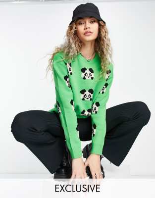 Native Youth very oversized jumper in panda knit | ASOS