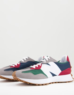 New Balance - 327 - Sneakers grigie con dettagli multicolore | ASOS