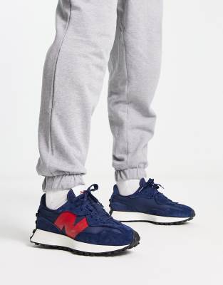 New Balance 327 sneakers in navy and red | ASOS