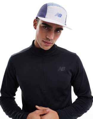New Balance 5 panel performance cap in blue | ASOS