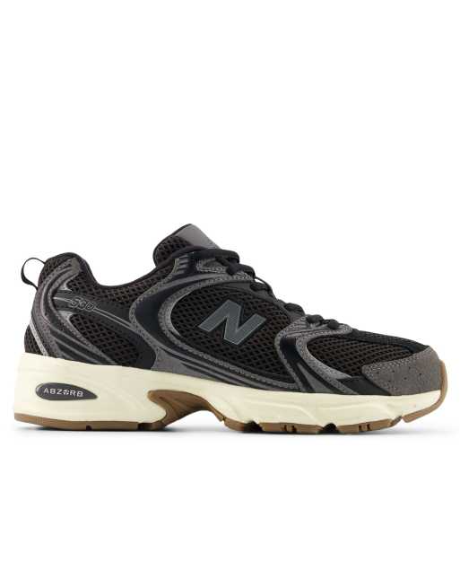 New Balance 530 patent trainers in black | ASOS